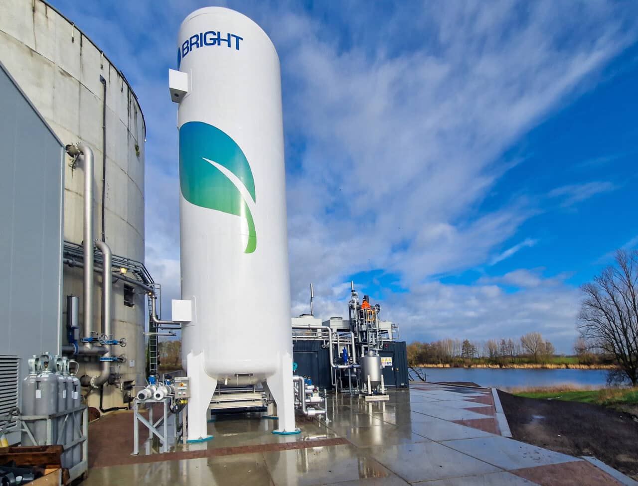 New CO2 liquefaction technology at AD facility | Bright Renewables