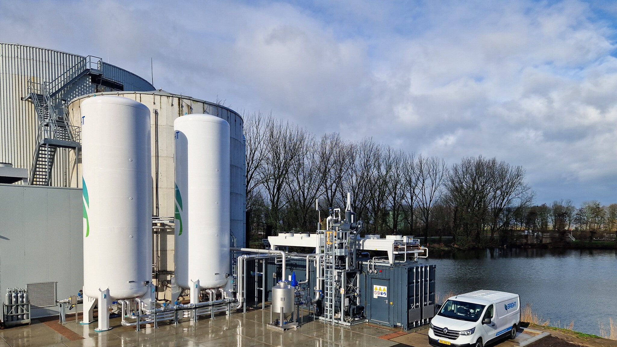New CO2 liquefaction technology at AD facility | Bright Renewables